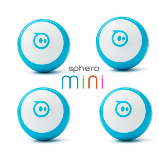 Комплект Sphero mini Робот–топка, 4 бр. син