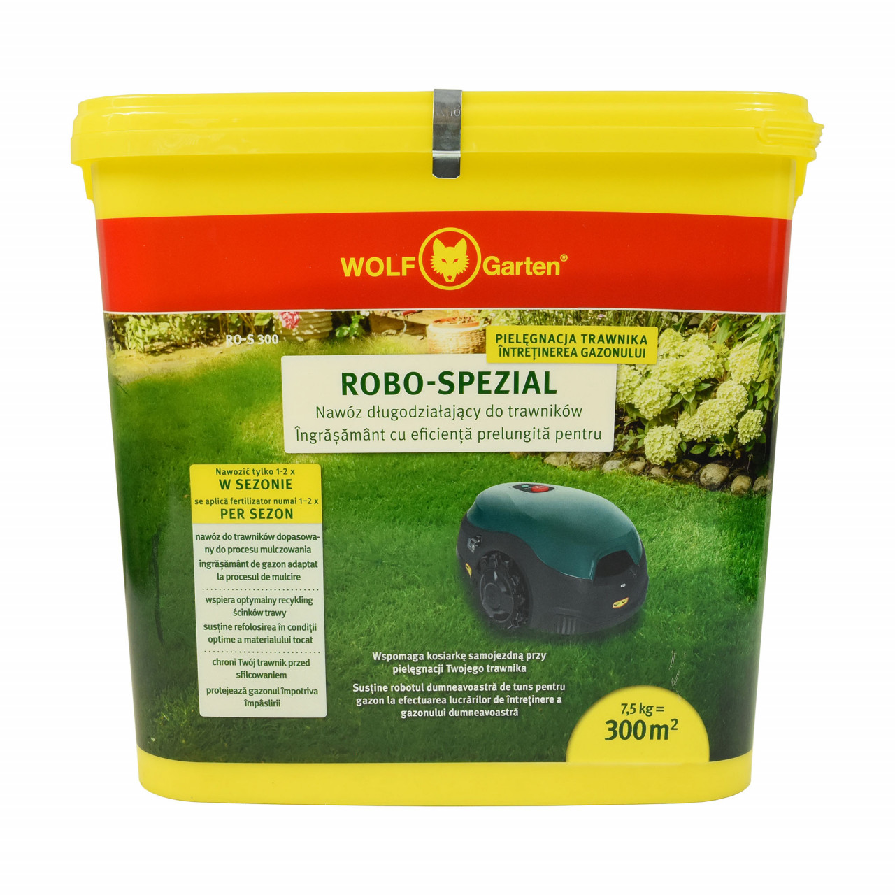 fertilizator gazon de lunga durata Wolf-Garten RO-S 300 ROBO-SPEZIAL