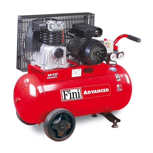 Compresor de aer Fini MK102/N-50-2M, 50 l, 1.5 kW , 10 bar, 215 l/min