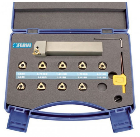 Trusa de cutite de strung pentru filetat exterior KISER