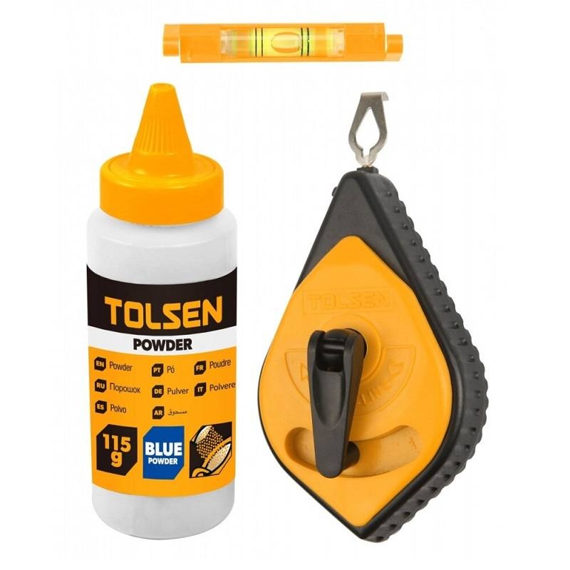 Set sfoara de trasat cu bula si praf de creta Tolsen - Precizie si ...