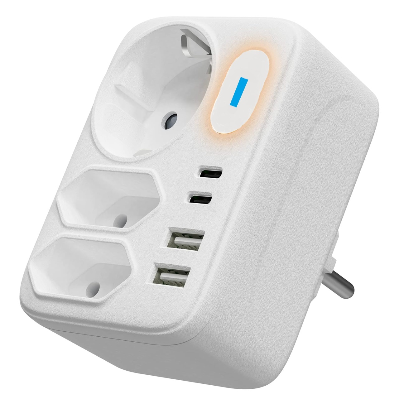 Adaptor Priza Gelux cu 7 conexiuni si intrerupator