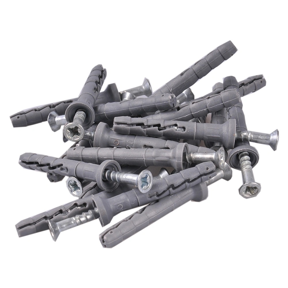 Dibluri cu holzsurub 6 x 60 mm, prin bataie, set 10 bucati, Bossram