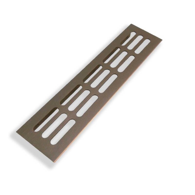 Grila de ventilatie aluminiu Bronz Antic 400x80mm