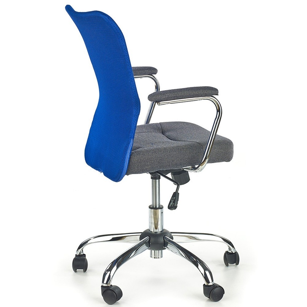 Scaun birou copii HM Andy, Mesh Stofa, Ergonomic, Cadru Cromat ...