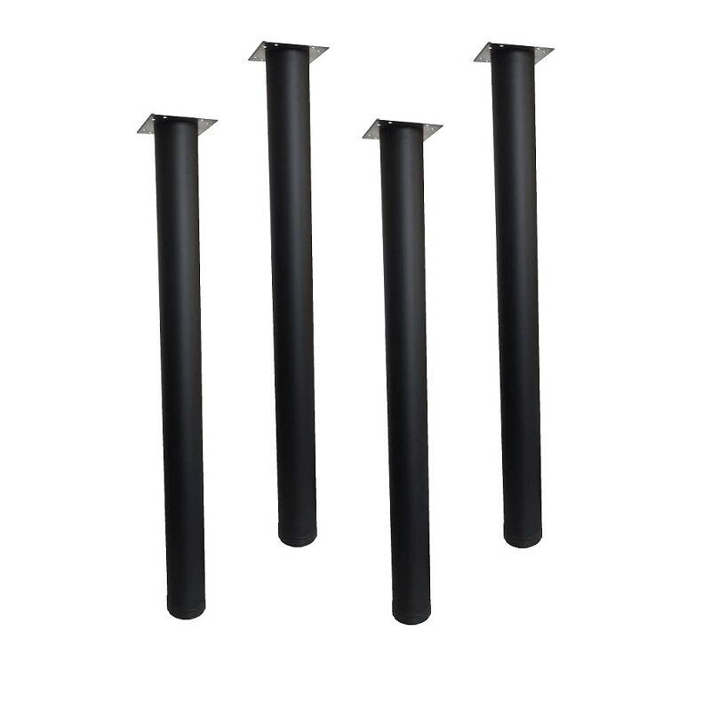 Set picioare masa D60xH710mm negru mat
