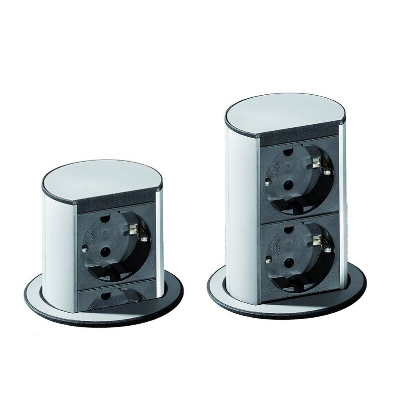 Priza incastrabila Elevator Hafele 2xSchucko