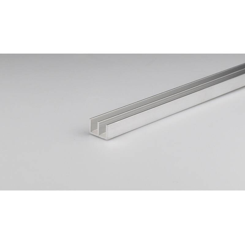 Profil dublu U aluminiu 16x10mm 1m aluminiu lucios