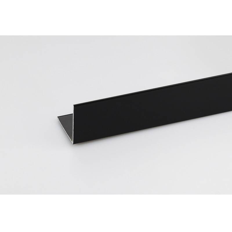 Cornier aluminiu 30x30mm 1m negru lucios