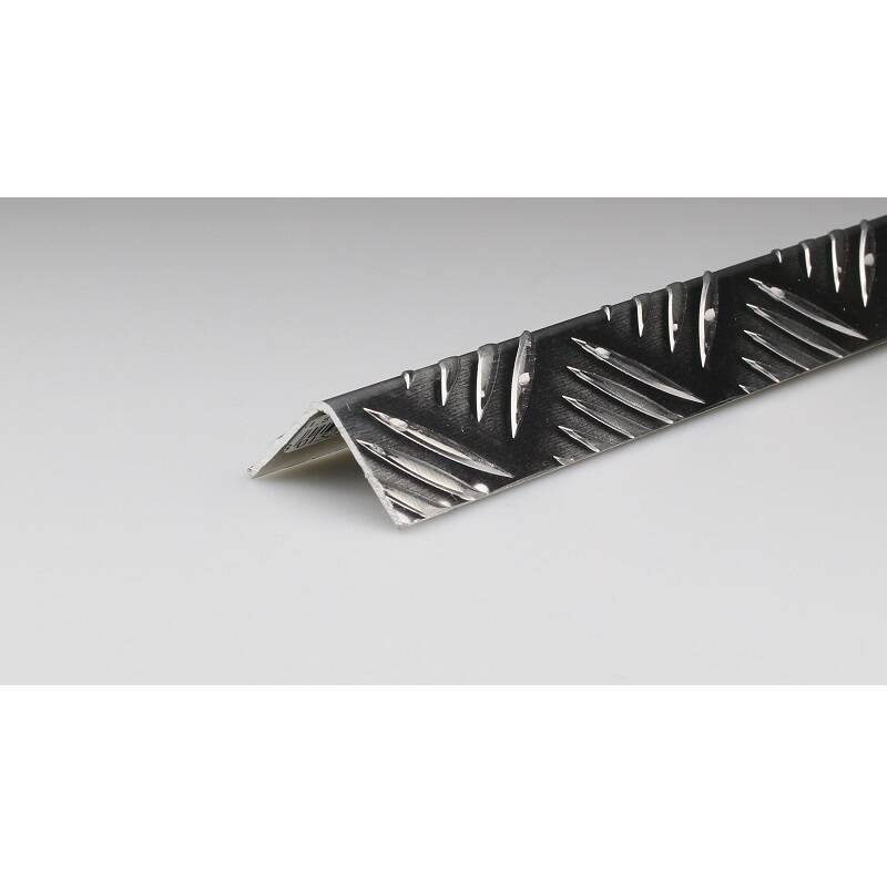 Cornier aluminiu bob orez 20x20mm 2m aluminiu lucios