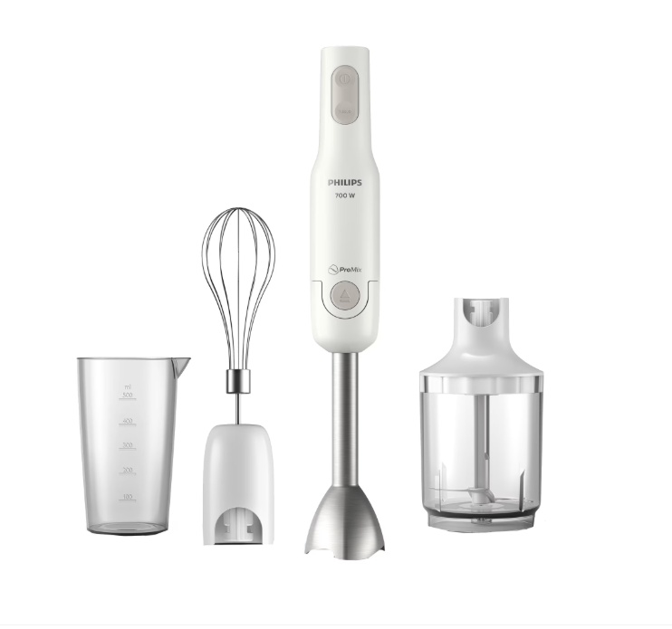 Mixer vertical Philips ProMix HR2545/00, 700 W, 1 setare viteza, Turbo ...