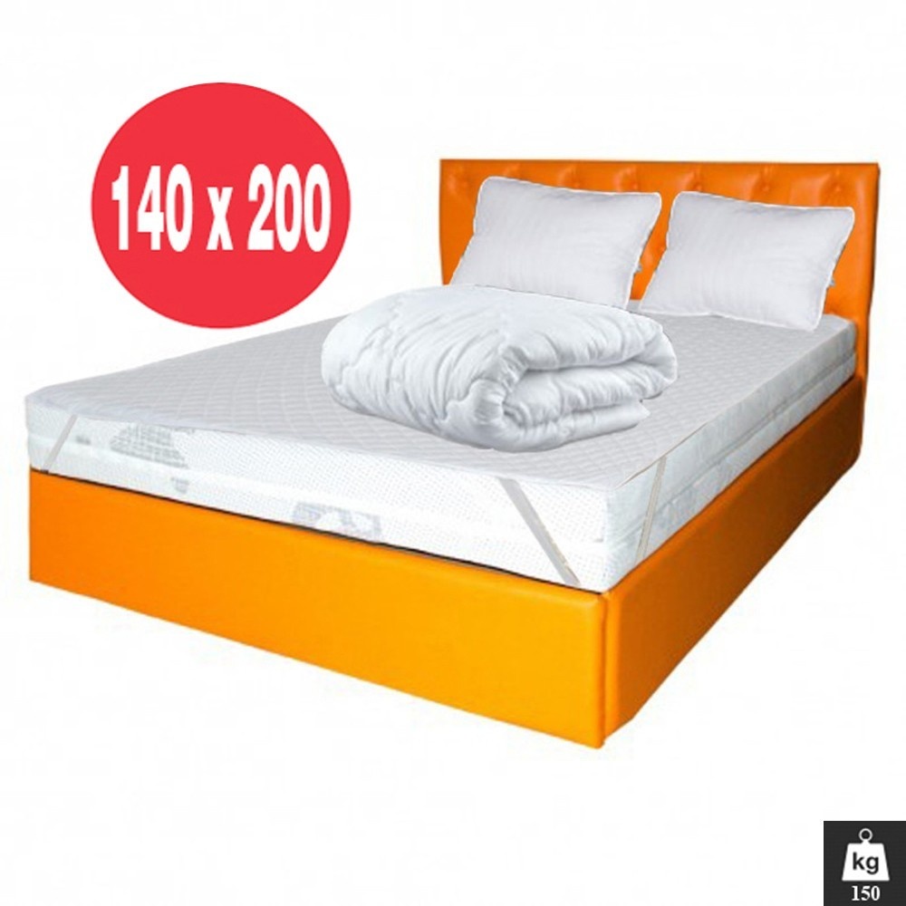 Set Saltea cu spuma poliuretanica HR Memory Foam 4cm Zeus Memory ...