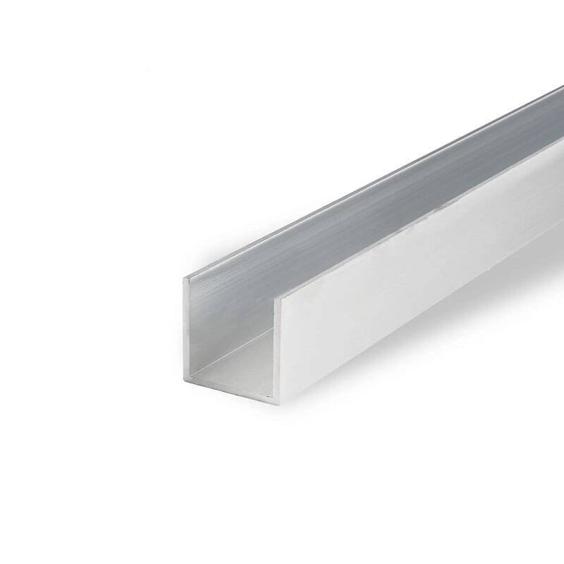 Profil U aluminiu 10x10mm 1m aluminiu periat