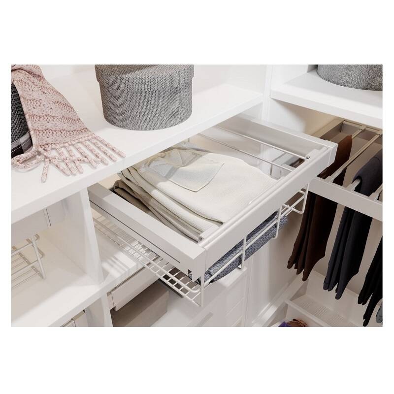 Sertar metalic cos rufe Elite 800 mm alb