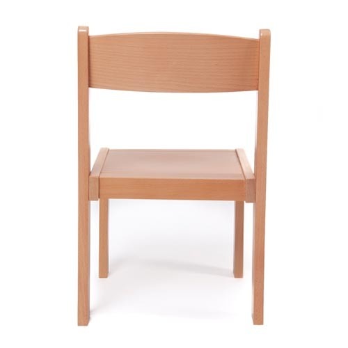 Scaun lemn gradinita Bambi, H31, natur