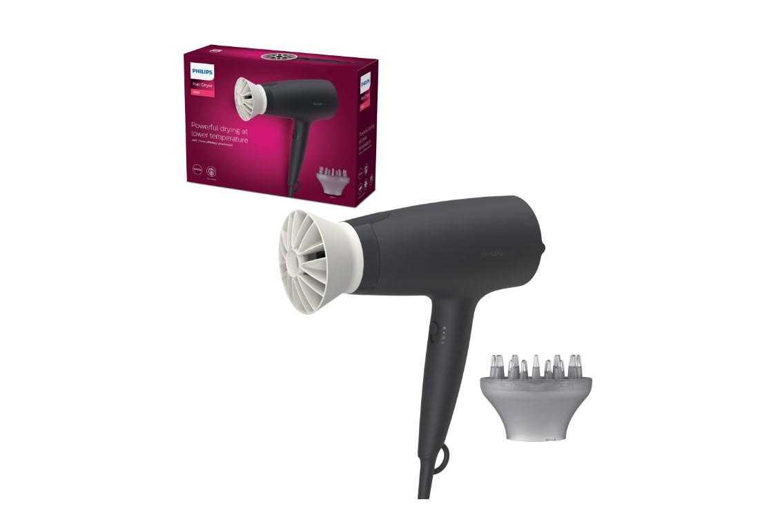Uscator de par PHILIPS Seria 3000 BHD302/30, 1600W, Accesoriu Thermo ...