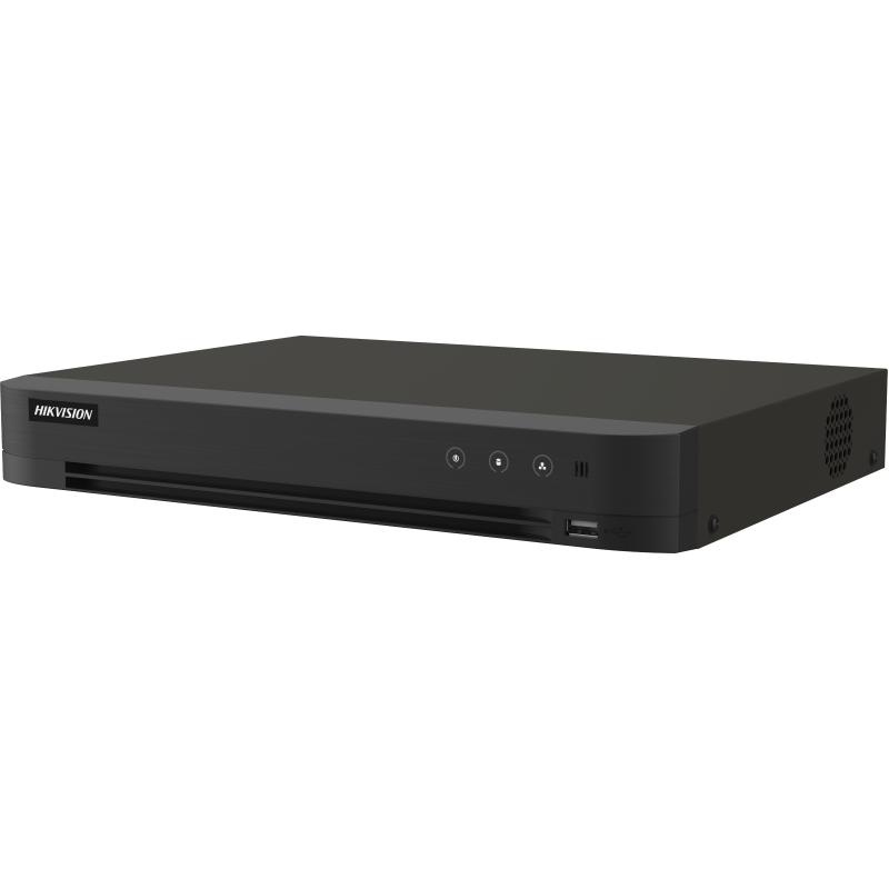 DVR Hikvision AcuSense 4 canale 5MP IDS-7204HUHI-M1/PXT/4A+4/1ALM, H ...