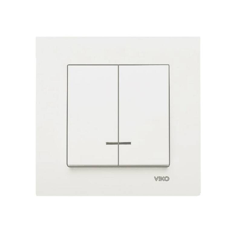 Intrerupator dublu cu led