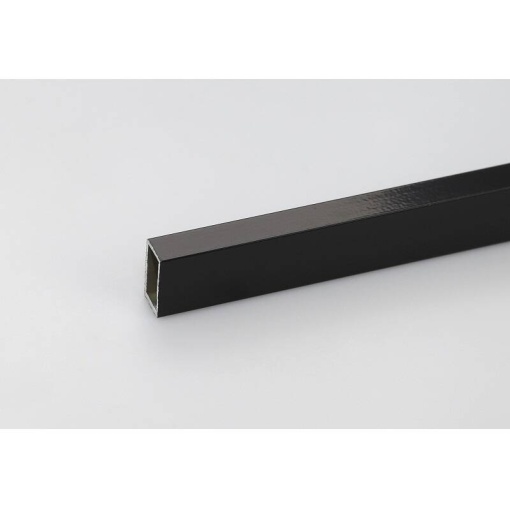 Profil aluminiu rectangular 20x10mm 1m negru lucios
