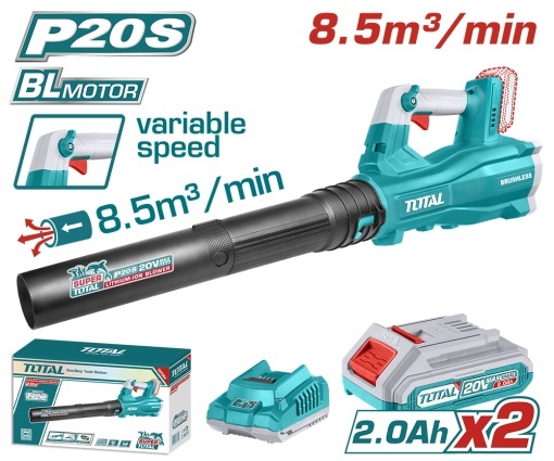 TOTAL - SUFLANTA 8.5m3/min LI-ION - 20V (INCLUDE 2 ACUMULATORI SI 1 ...