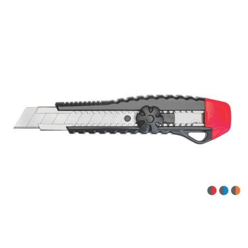 Cutter Kangaro Miles FR1803/Y, lama 18mm, plastic, profesional, blocare ...