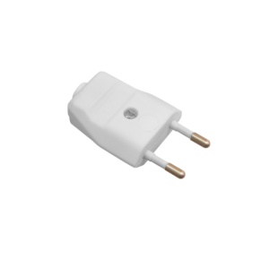 Stecher plat plastic alb