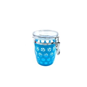 Recipient din pvc transparent cu capac etans 13 cm