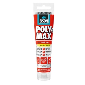 Adeziv Bison Poly Max Crystal Express transparent 115g