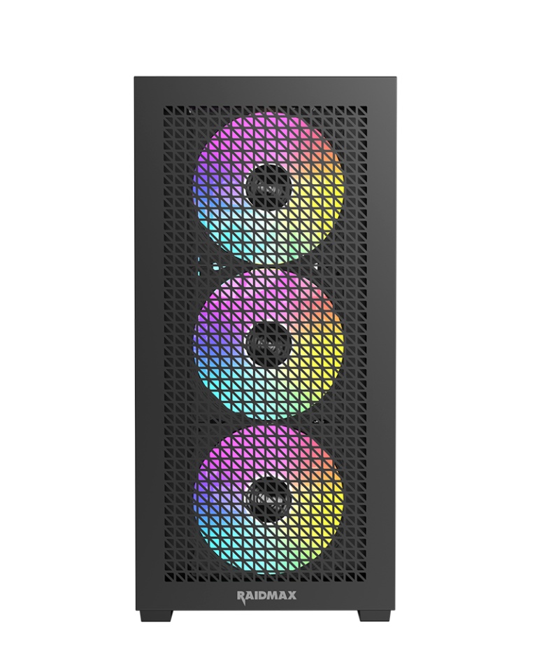 Kućište Raidmax Meshiah X605, Full Tower, 4 x 14cm ARGB fan, X605TBF, black