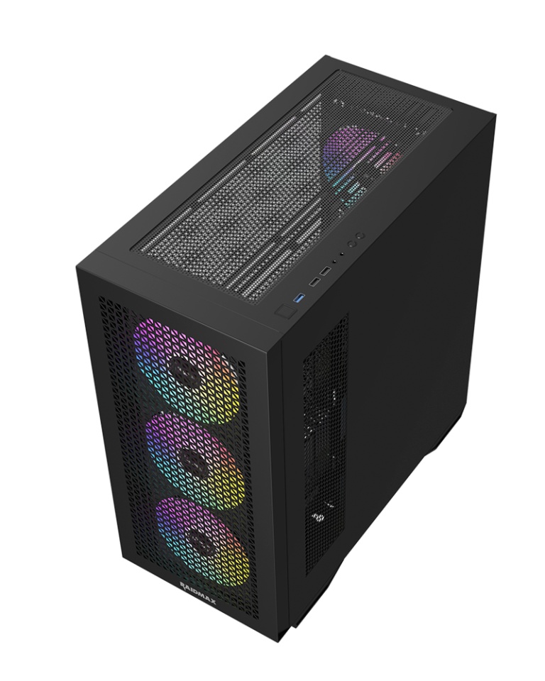 Kućište Raidmax Meshiah X605, Full Tower, 4 x 14cm ARGB fan, X605TBF, black