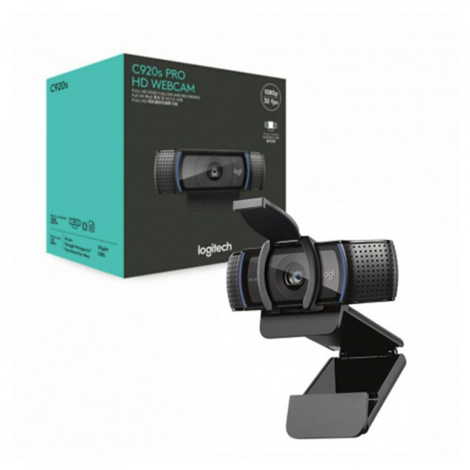 WEBCAM HD PRO LOGITECH C920S, 1080P
