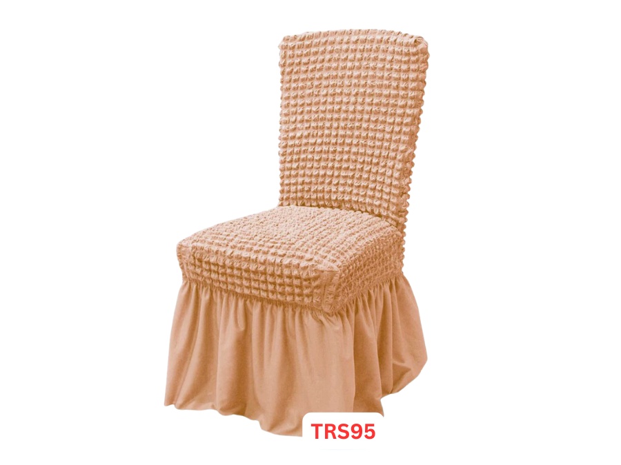 Huse scaune cu volane jacquard