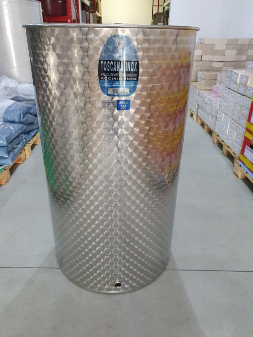 Cisterna inox vin fund plan 500L ARIA PE - TOSCANA INOX