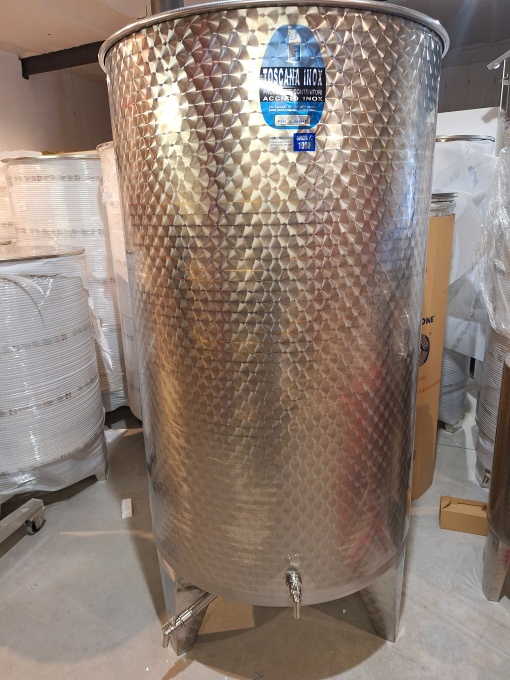Cisterna inox vin fund inclinat 1000L ARIA S - TOSCANA INOX