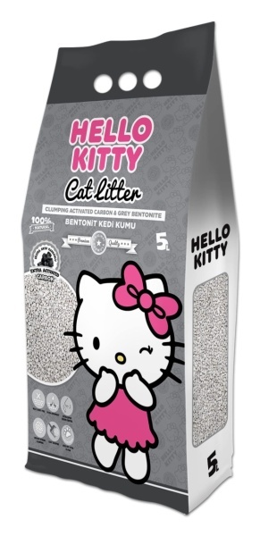 HELLO KITTY 5L Cat Litter Active Carbon - klupčajući posip za mačke