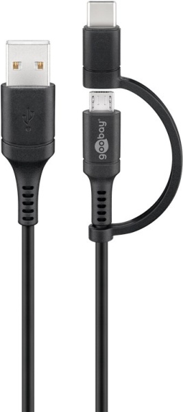 Cablu 2 în 1 - USB-A la Micro-B/USB-C™