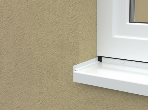 Glaf exterior Premium de aluminiu, latimi 50 - 400 mm, ALB RAL 9016