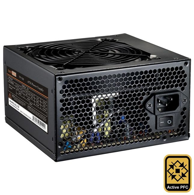 Sursa Techsolo 730W TP-730, 6 x SATA, 3 x Molex, PCI-Express, PFC Activ