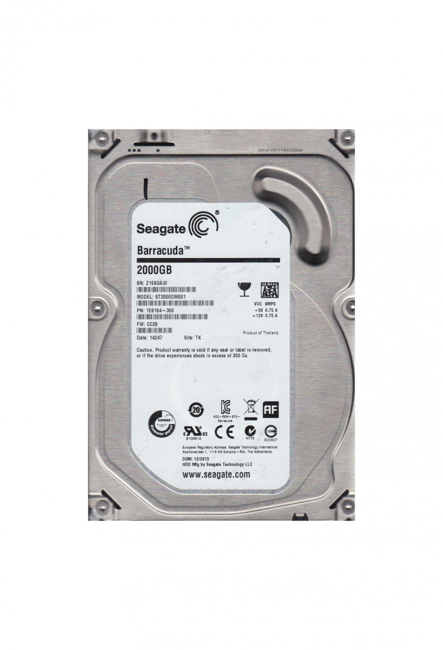 Seagate HDD 3.5 2TB Barracuda ST2000DM001, 64MB, SATA3