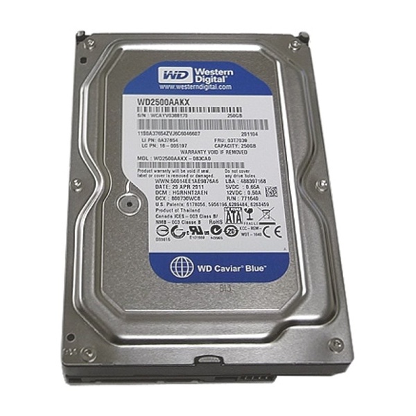 Hard Disk 250GB Western Digital Blue, SATA3, Cache 16MB, WD2500AAKX