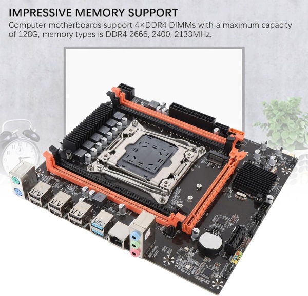 Placa de baza X99H V2.0 socket LGA 2011 V3, suporta procesoare xeon v3 ...