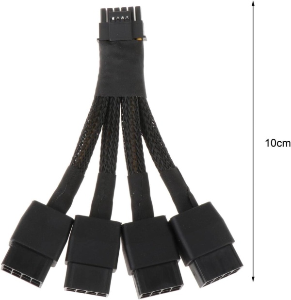 Adaptor cablu NVIDIA PCIe 12CF1-1PW148-30R 12-pin to 4x PCIe 8-pin, 12VHPWR