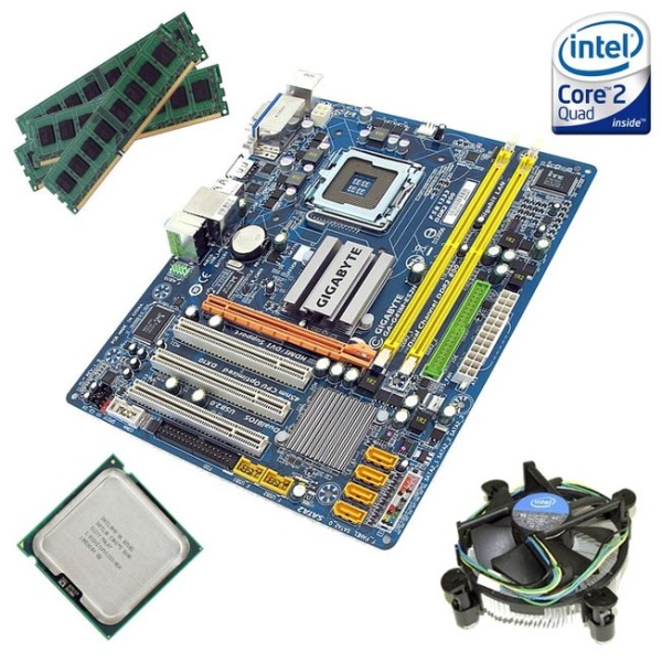 Kit Placa de baza Gigabyte GA-G41M-ES2H + Intel Core 2 Quad Q9505 2 ...