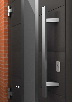 Set maner tragator inox 20x40 lungime 500mm 45 grade