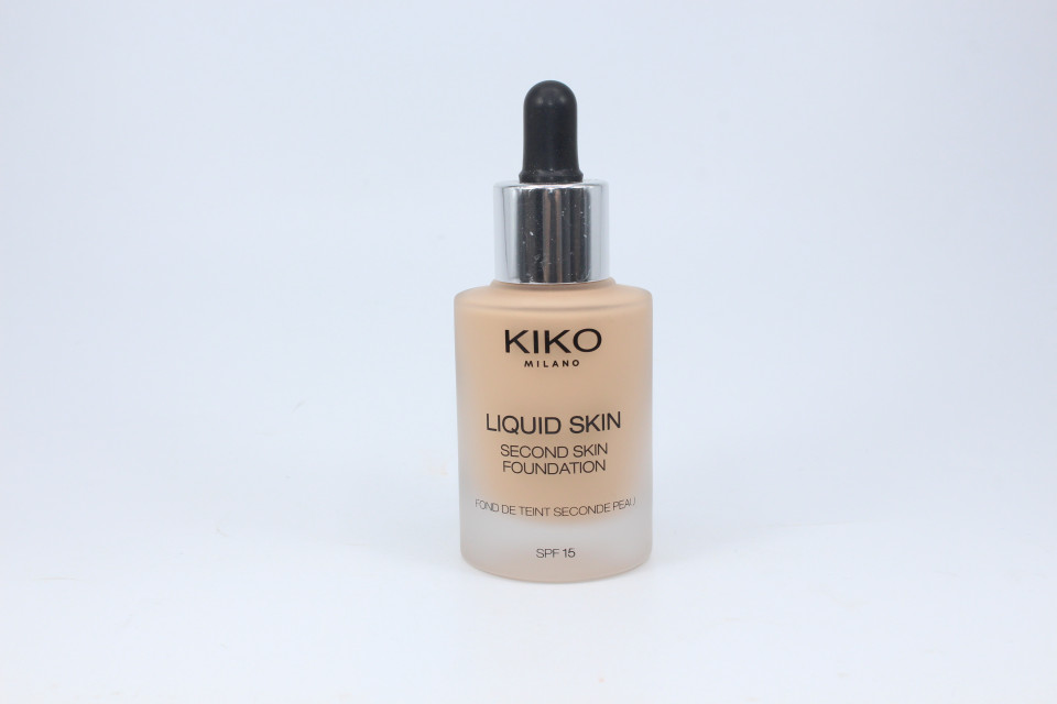 Fond de ten, KIKO, Liquid Skin, Second Skin Foundation, SPF 15, 30 ml