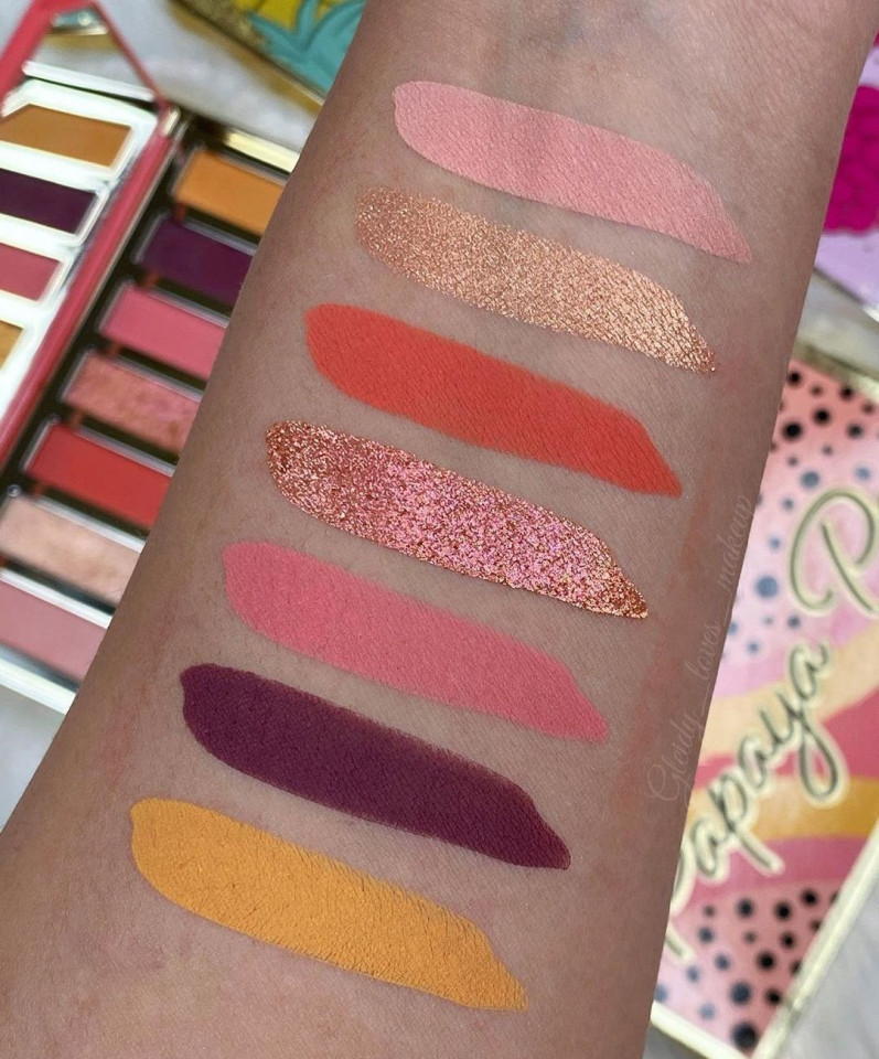 Paleta fard de ochi Too Faced Papaya Pop Eye Shadow Palette