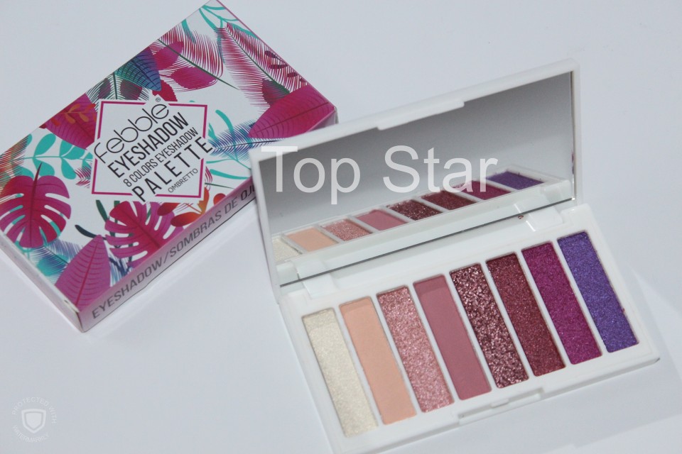 Trusa fard de ochi 8 culori Febble eyeshadow palette ombretto 02