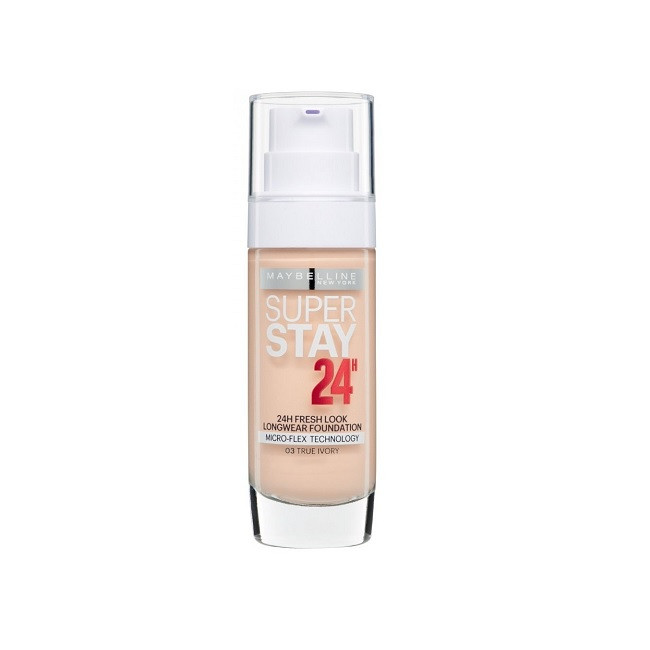 Fond de ten rezistent Maybelline Superstay 24 H, 03 True Ivory