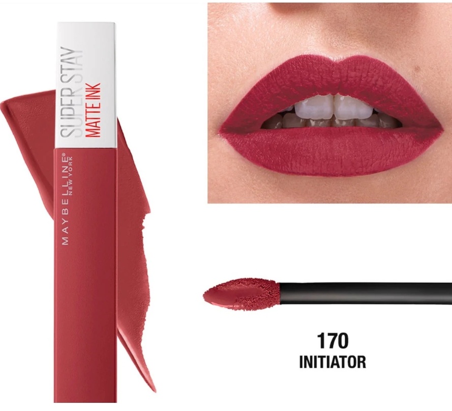 Ruj de buze rezistent la transfer, Maybelline, Superstay Matte Ink, 170 ...