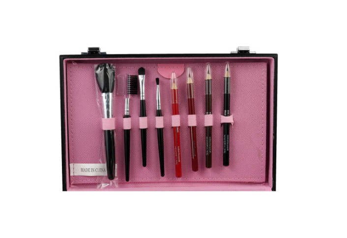 Trusa Machiaj + Geanta depozitare cosmetice Magic Color Makeup Kit Pink ...